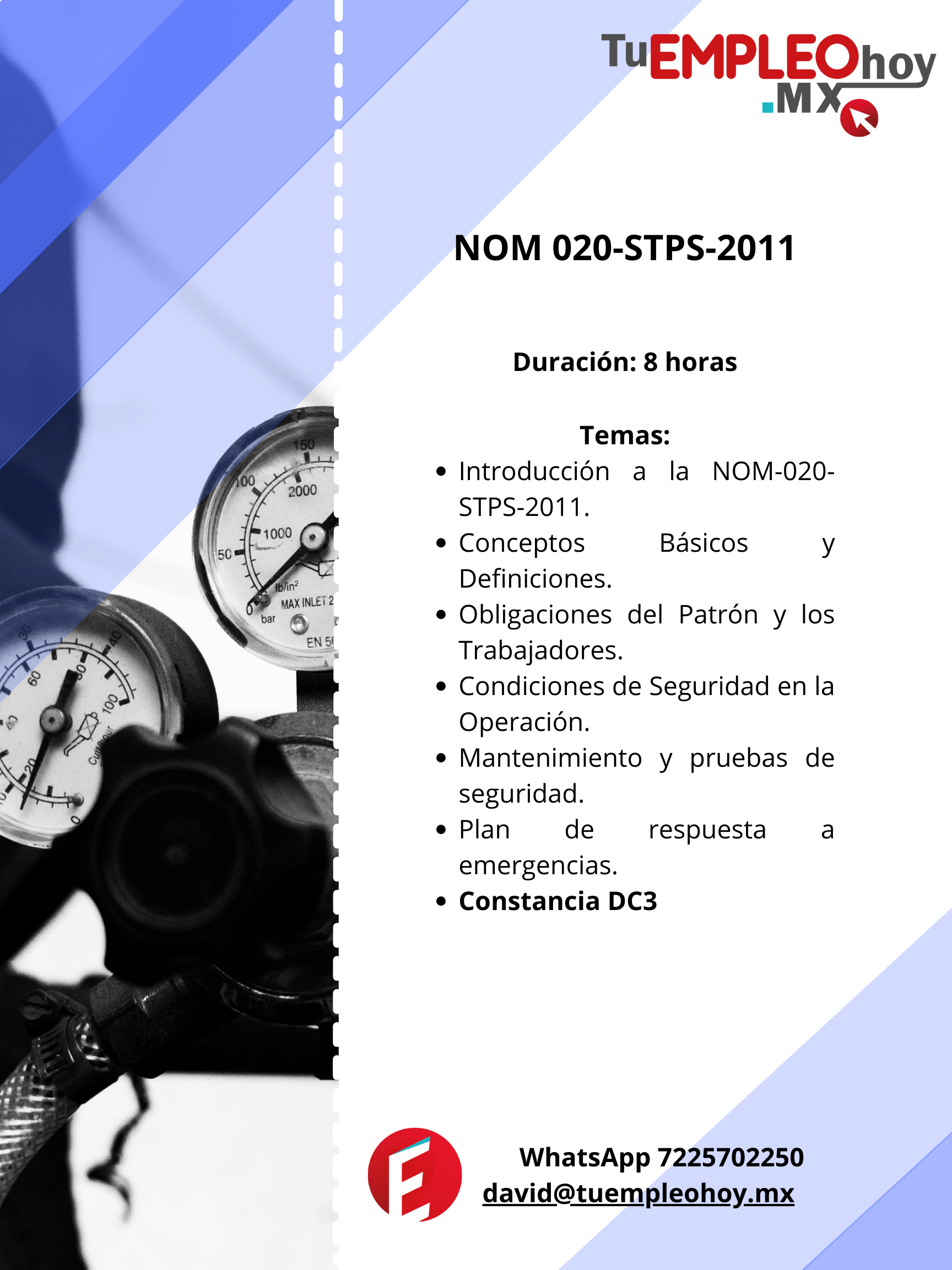 Curso: Introducción a la NOM-020-STPS-2011